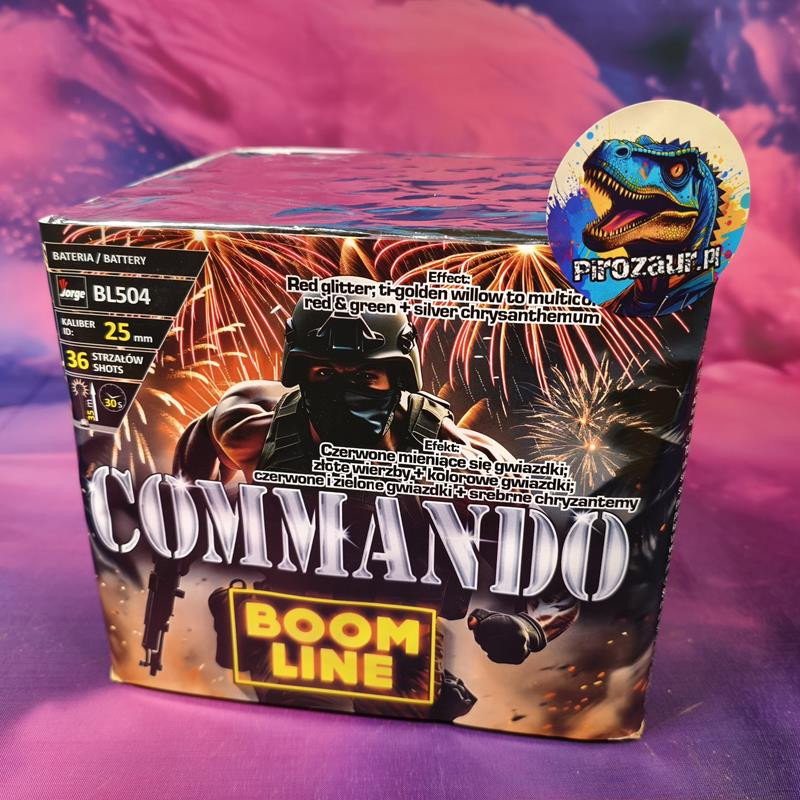 Wyrzutnia Jorge Commando – 36 Strzałów, 25mm, Złote Wierzby, Kolorowe ...